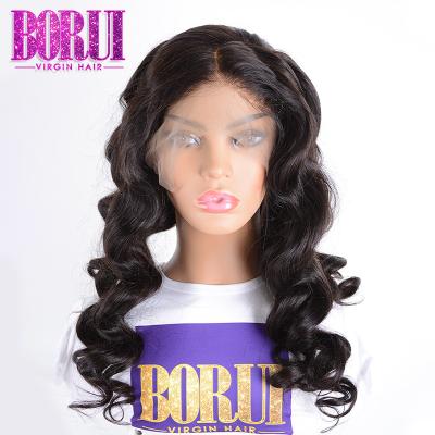 China 100% Virgin Brazilian Human Hair Lace Front Wigs 180% Density Loose Wave for sale