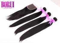 China 12a Malaysian Human Hair  Unprocessed Straight Bundles With Closure Frontal Extension for sale