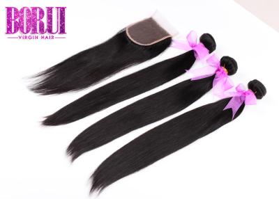 China 12a Malaysian Human Hair  Unprocessed Straight Bundles With Closure Frontal Extension for sale