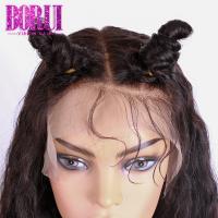 China 180% Density Human Hair Lace Front Wigs Water Wave Brazilian With Baby Hair for sale