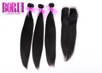 China Ear To Ear Malaysian Human Hair Straight Extension With Closure Frontal for sale