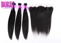 China Ear To Ear Malaysian Human Hair Straight Extension With Closure Frontal for sale