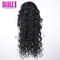 China Natural Color Brazilian Human Hair Pre Plucked Loose Wave Lace Front Wig for sale