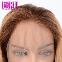 China Bob Lace Front Wigs With Baby Hair #27 With Brown Roots Customized Style for sale