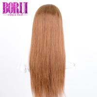 China Brazilian Lace Front Wig Pre Plucked #30 Straight Wave human hair 250% Density for sale