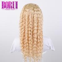 China 613 Blonde Deep Curly Wave Lace Front Wig With Baby Hair for sale