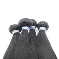 China Silky Straight Bundles With Closure , Super Double Drawn Straight Hair for sale