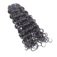 China Soft Unprocessed Cuticle Aligned Hair Brazilian Water Wave Shedding Free for sale