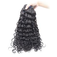 China Soft Unprocessed Cuticle Aligned Hair Brazilian Water Wave Shedding Free for sale