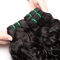 China Soft Unprocessed Cuticle Aligned Hair Brazilian Water Wave Shedding Free for sale