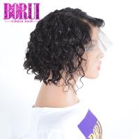 China Summer Brazilian Pixie Cut Short Hair Wig Deep Wave Curly Bob Wig Dyed Bleach for sale