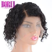 China Summer Brazilian Pixie Cut Short Hair Wig Deep Wave Curly Bob Wig Dyed Bleach for sale