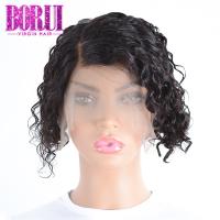 China Pre Plucked Front Custom Pixie Cut Wig With Baby Hair Deep Wave Curly Short Wig for sale