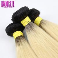 China 1b613 Blonde Human Hair Extensions With Closure Silky Straight Wave Soft Smooth for sale