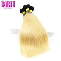 China 1b613 Blonde Human Hair Extensions With Closure Silky Straight Wave Soft Smooth for sale