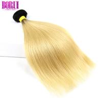 China 1b613 Blonde Human Hair Extensions With Closure Silky Straight Wave Soft Smooth for sale