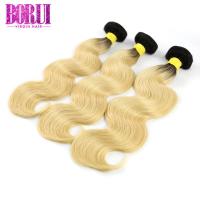 China 1b 613 Blonde Weave Hair Extensions , Blonde Weave Human Hair With 4*4 Lace Closure for sale