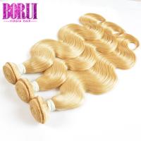 China clean 613 Blonde Human Hair Extensions Peruvian Soft Smooth Dyed Bleach Body Wave for sale
