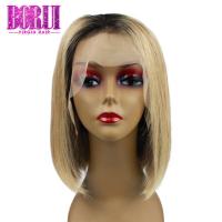 China Fashion Colored Bob Wigs T1b27#Honey Blonde 13x4 Lace Closure No Tangling for sale