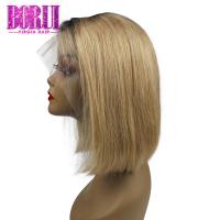 China Fashion Colored Bob Wigs T1b27#Honey Blonde 13x4 Lace Closure No Tangling for sale