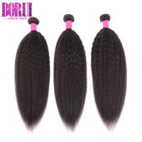 China Virgin Malaysian Human Hair Weft With 13*4 Swiss Lace Frontal Kinky Straight Hair Bundle for sale