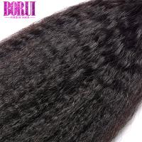 China Virgin Malaysian Human Hair Weft With 13*4 Swiss Lace Frontal Kinky Straight Hair Bundle for sale