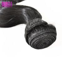 China Cuticle Aligned Brazilian Virgin Human Hair Body Wave With Lace Closure for sale