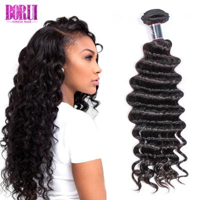 China Pre Plucked Human Hair Weave Deep Wave 4x4 Lace Closure With Baby Hair for sale
