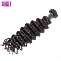 China Deep Wave Indian Human Hair Extensions Cuticle Aligned With Lace Extension for sale
