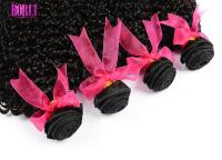 China Brazilian Kinky Curly Virgin Hair , Brazilian Virgin Hair Extensions 4*4 Lace Closure for sale