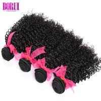 China Brazilian Kinky Curly Virgin Hair , Brazilian Virgin Hair Extensions 4*4 Lace Closure for sale