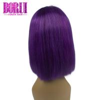 China Short Colored Bob Wigs Light Purple Full Cuticle Aligned No Tangling Dyed Bleach for sale