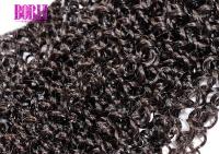 China Brazilian Afro Kinky Curly Human Hair Weave Bundles With Closure 4Bundles Deals for sale
