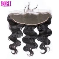 China 13*6 Unprocessed Human Hair , Body Wave Lace Frontal With Hair Bundles For Black Women for sale
