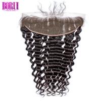 China 13*6 Virgin Baby Hair Deep Wave Human Hair Lace Frontal 3 Bundles With Closure for sale