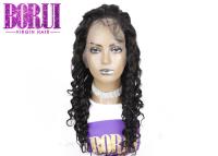 China Pre Plucked Full Lace Human Wigs Brazilian With Baby Hair In HD Lace Deep Wave for sale