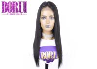 China Unprocessed Custom Lace Wigs Brazilian 4*4 Lace Closure Wig Straight 180% Density for sale