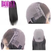 China Unprocessed Custom Lace Wigs Brazilian 4*4 Lace Closure Wig Straight 180% Density for sale