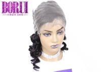 China Brazilian Glueless Full Lace Human Wigs 250% Density Loose Wave No Shedding for sale