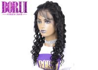 China Full Lace Deep Curly Wig Human Hair Brazilian Human With Baby Hair In HD Lace for sale