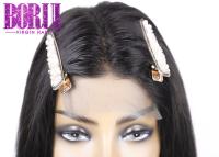 China Pre Plucked 4*4 Lace Closure Wig Silk Straight Free Part With All Colors for sale