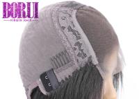 China Pre Plucked 4*4 Lace Closure Wig Silk Straight Free Part With All Colors for sale