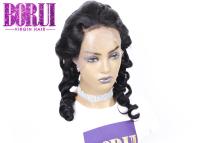 China Brazilian Glueless Full Lace Human Wigs 250% Density Loose Wave No Shedding for sale
