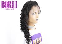 China Comfortable Full Lace Human Wigs With Baby Hair Natural Color Soft Durable Swiss Lace for sale