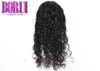 China Peruvian Natural Wave Lace Wig With Baby Hair Full Lace Curly Average Size for sale