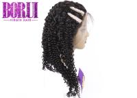 China Brazilian Full Lace Human Wigs Deep Curly With Baby Hair Dyed Bleached Medium Cap Size for sale