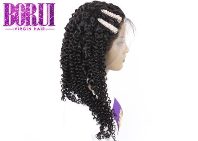 China Brazilian Full Lace Human Wigs Deep Curly With Baby Hair Dyed Bleached Medium Cap Size for sale