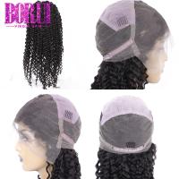 China Brazilian Full Lace Human Wigs Deep Curly With Baby Hair Dyed Bleached Medium Cap Size for sale