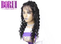 China Brazilian Full Lace Human Wigs Deep Curly With Baby Hair Dyed Bleached Medium Cap Size for sale