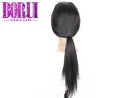 China Untreated Straight Virgin Human Hair Soft And Durable Swiss Lace Closure Wigs for sale